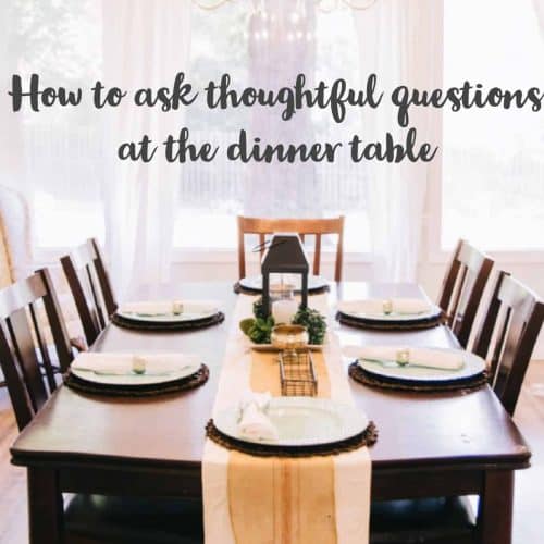 Dinner Conversation Starters - Gift of Hospitality