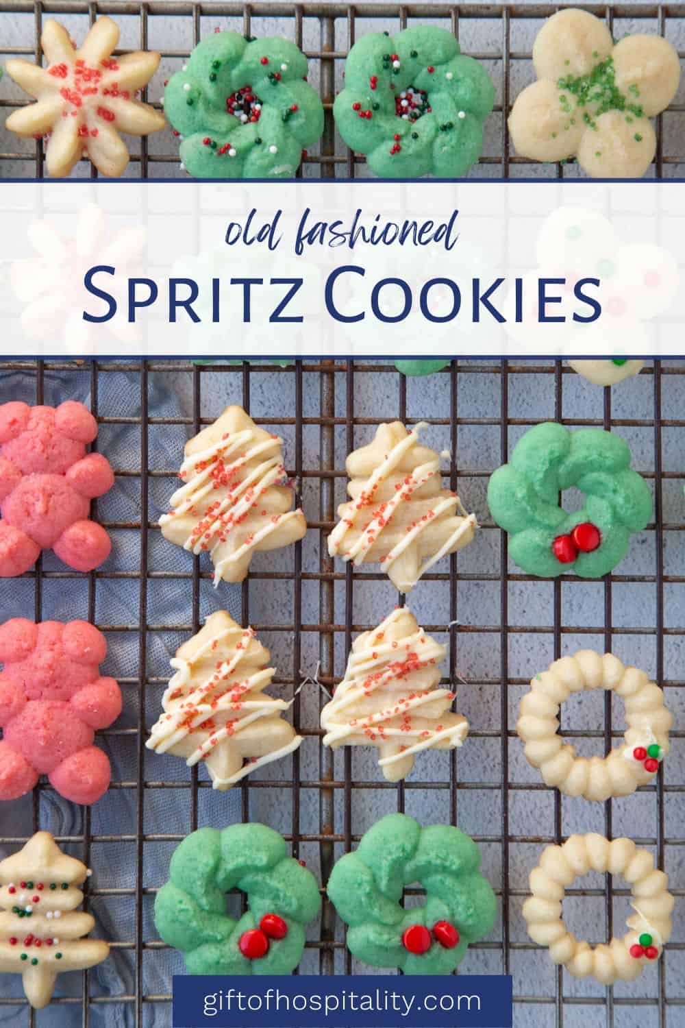 Old Fashioned Spritz Cookies - Gift of Hospitality