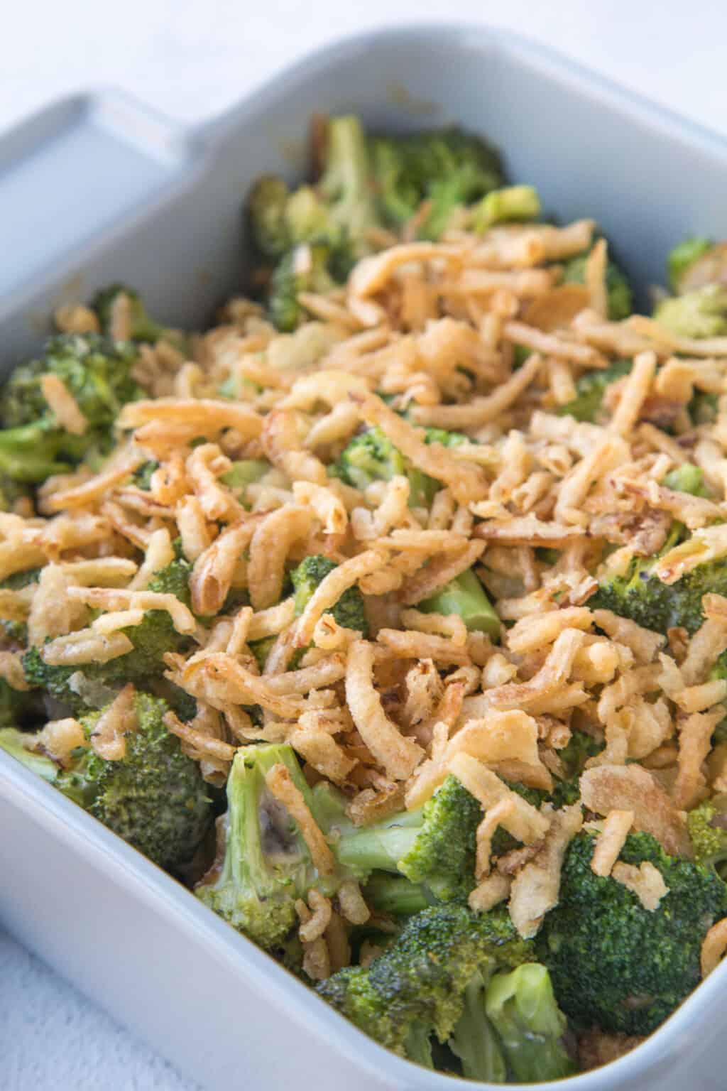 Broccoli Casserole with Fried Onions - Gift of Hospitality