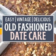 Old Fashioned Date Cake - Gift of Hospitality