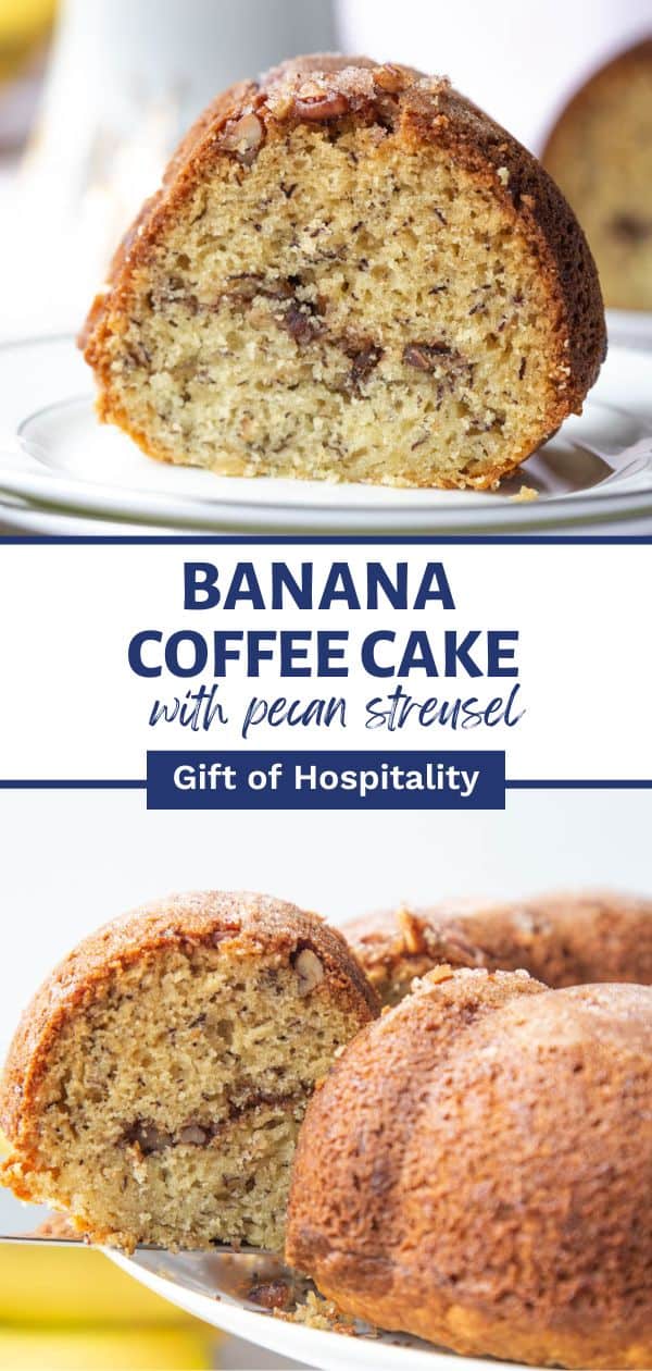 Banana Coffee Cake with Pecans - Gift of Hospitality