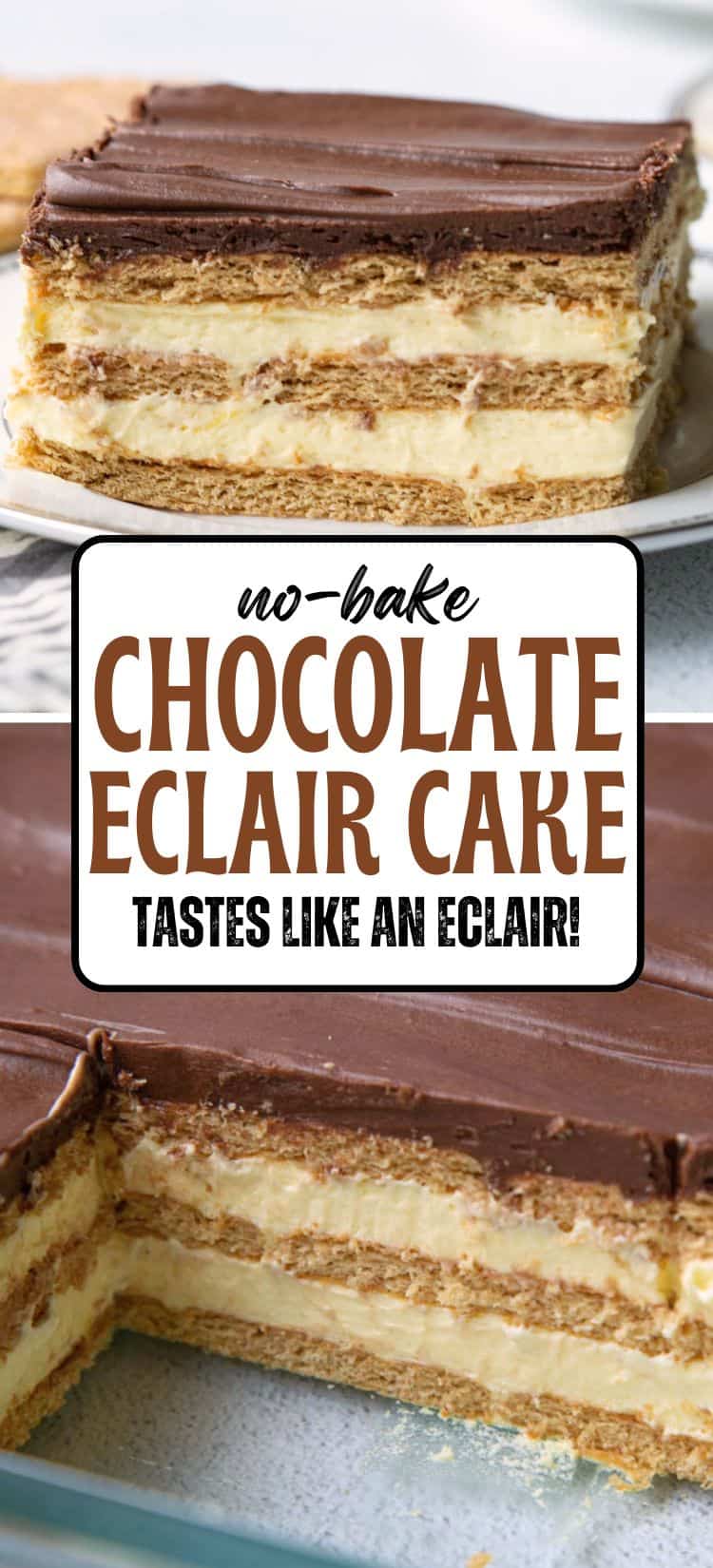 No Bake Chocolate Eclair Cake - Gift of Hospitality