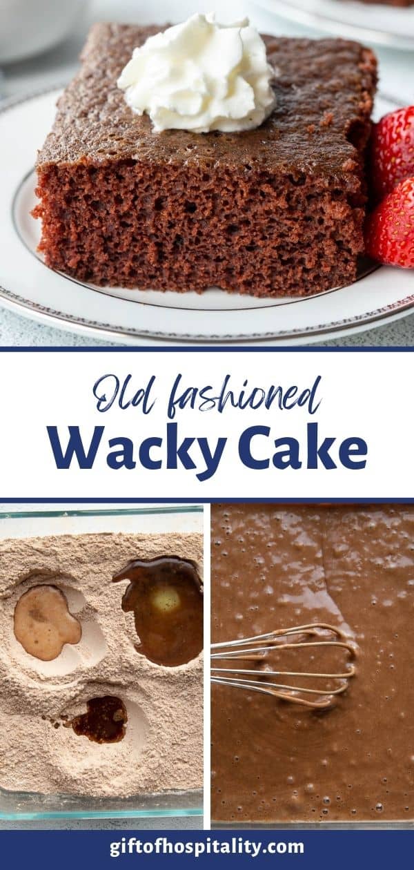 Old Fashioned Wacky Cake - Gift of Hospitality