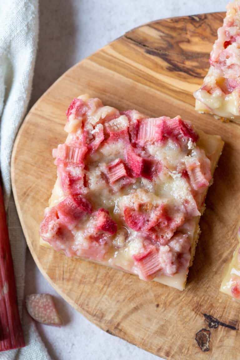 Old Fashioned Rhubarb Bars - Gift of Hospitality