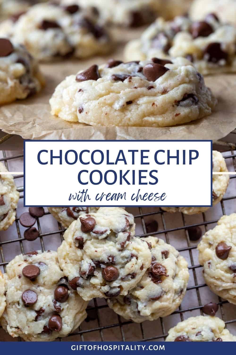 Soft Cream Cheese Chocolate Chip Cookies - Gift of Hospitality
