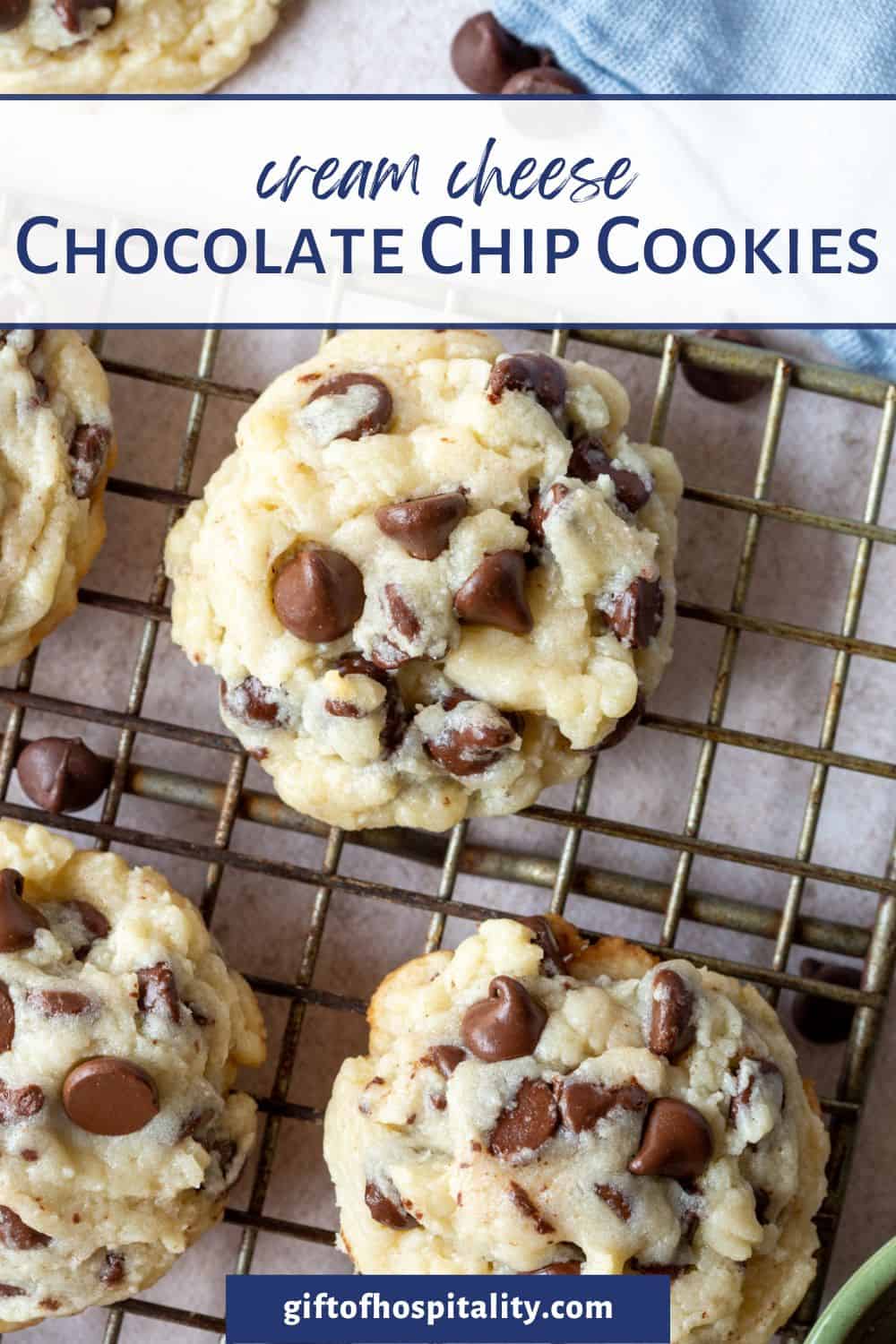 Soft Cream Cheese Chocolate Chip Cookies - Gift of Hospitality