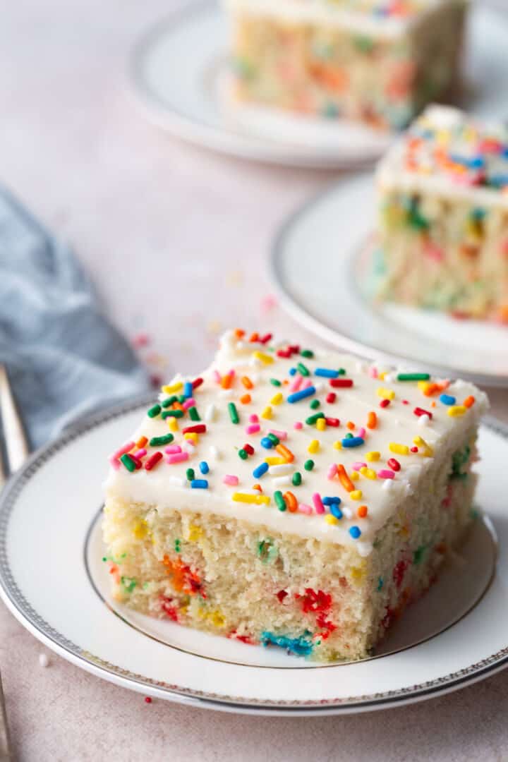 Vanilla Wacky Cake with Sprinkles - Gift of Hospitality