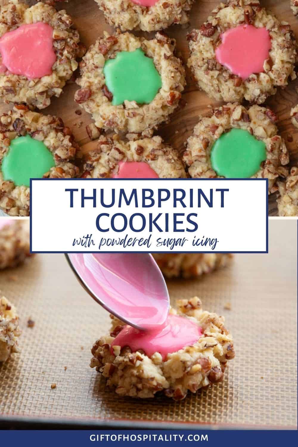 Thumbprint Cookies with Icing - Gift of Hospitality